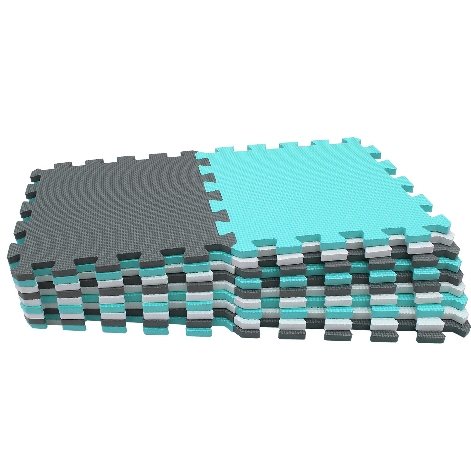 MSHENâ18PCS Foam Play Mat Tiles|Interlocking Floor Mats for Children|Multicoloured FoamMS-AHLg18