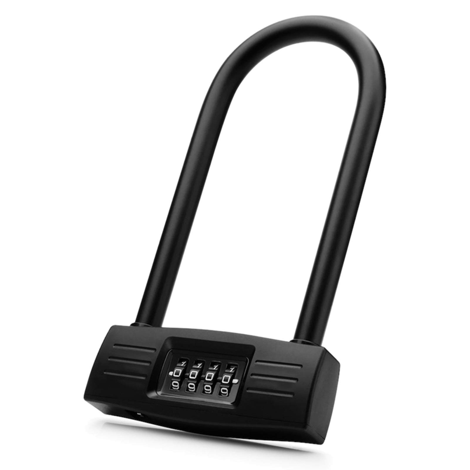 SXCLS Bike U-Lock Bicycles U Lock, Heavy Duty Bike Scooter Motorcycles Combination Lock Combo Gate Lock for Anti TheftBlack U-Lock (Color : Black)
