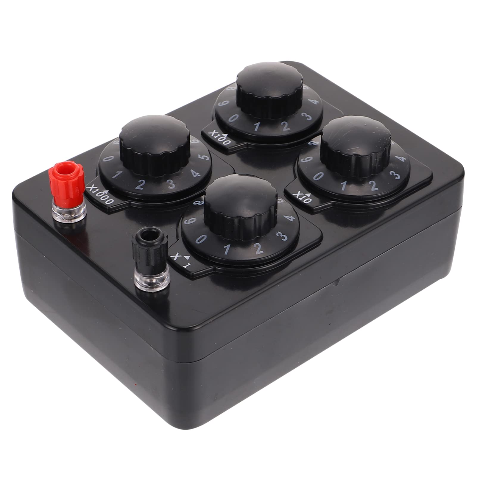 VILLCASE Physical Electrical Adjustment Resistance Variable Resistance Box 0-9999 Ohm