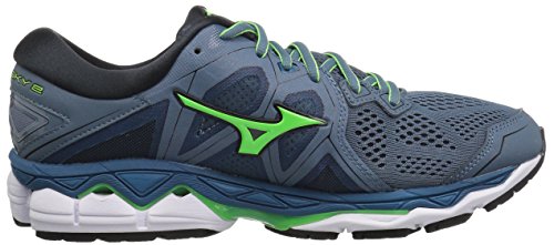 Mizuno mens Wave Sky 2 Running Shoe, Blue Mirage/Evening Blue, 8.5 US