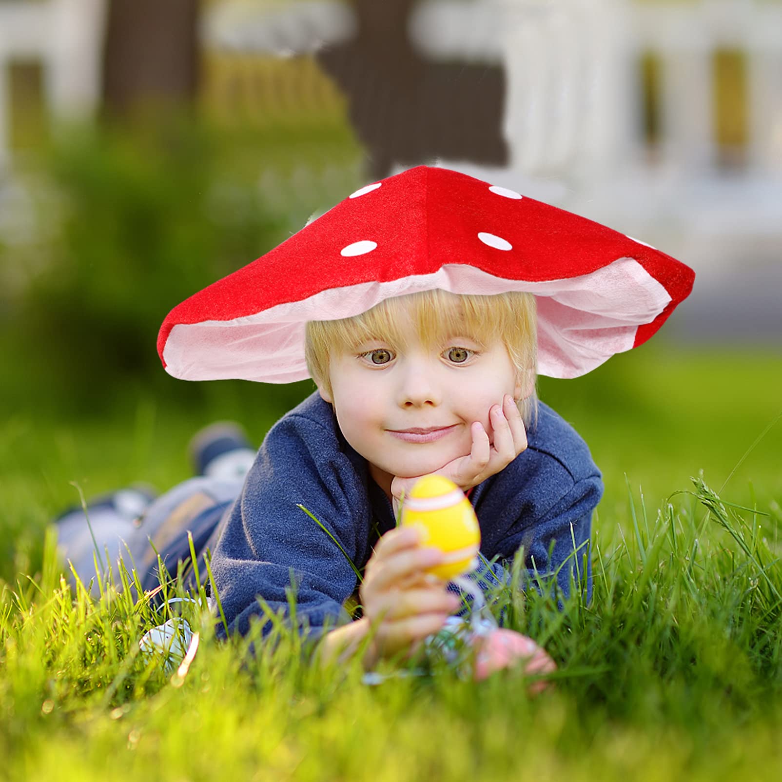 NUOBESTY Mushroom Hat Cosplay, Creative Plush Decorative Costume Funny Hat, Kids Novelty Hat Costume Accessory for or Adults