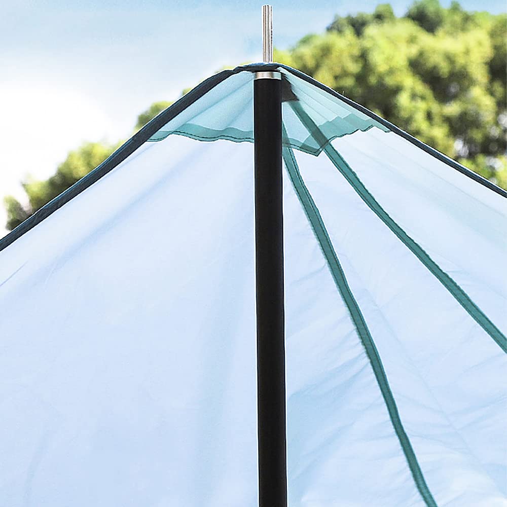 Taruor Telescoping Tarp Poles,2.9M Awning Support Tent Poles Lightweight Foldable Aluminum Tarp Poles Stands for Canopy Awning Shelter Frames
