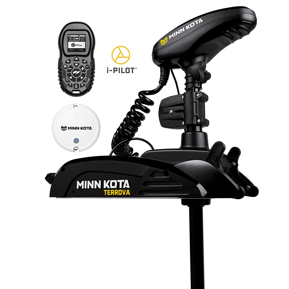 Minn Kota 1358894 Terrova Freshwater Electric-steer Bow-Mount Trolling Motor with Universal Sonar 2 & i-Pilot GPS, 80 lbs Thrust, 60" Shaft