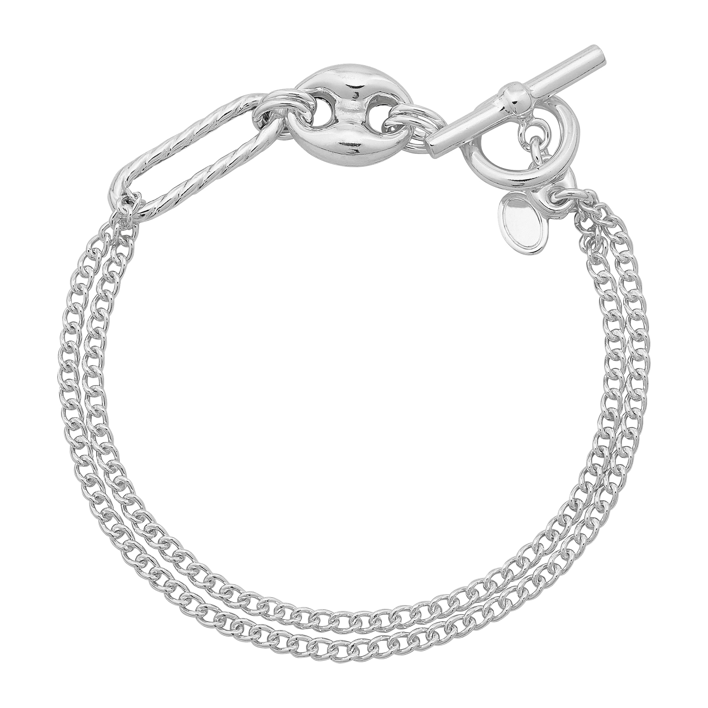 Silpada 'Riviera Link' Bracelet in Sterling Silver, 7.25"