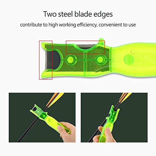 Nunafey Archery Arrow Fletching Remover Fletching Removing Tool for Removing The Fletching from The Arrows.