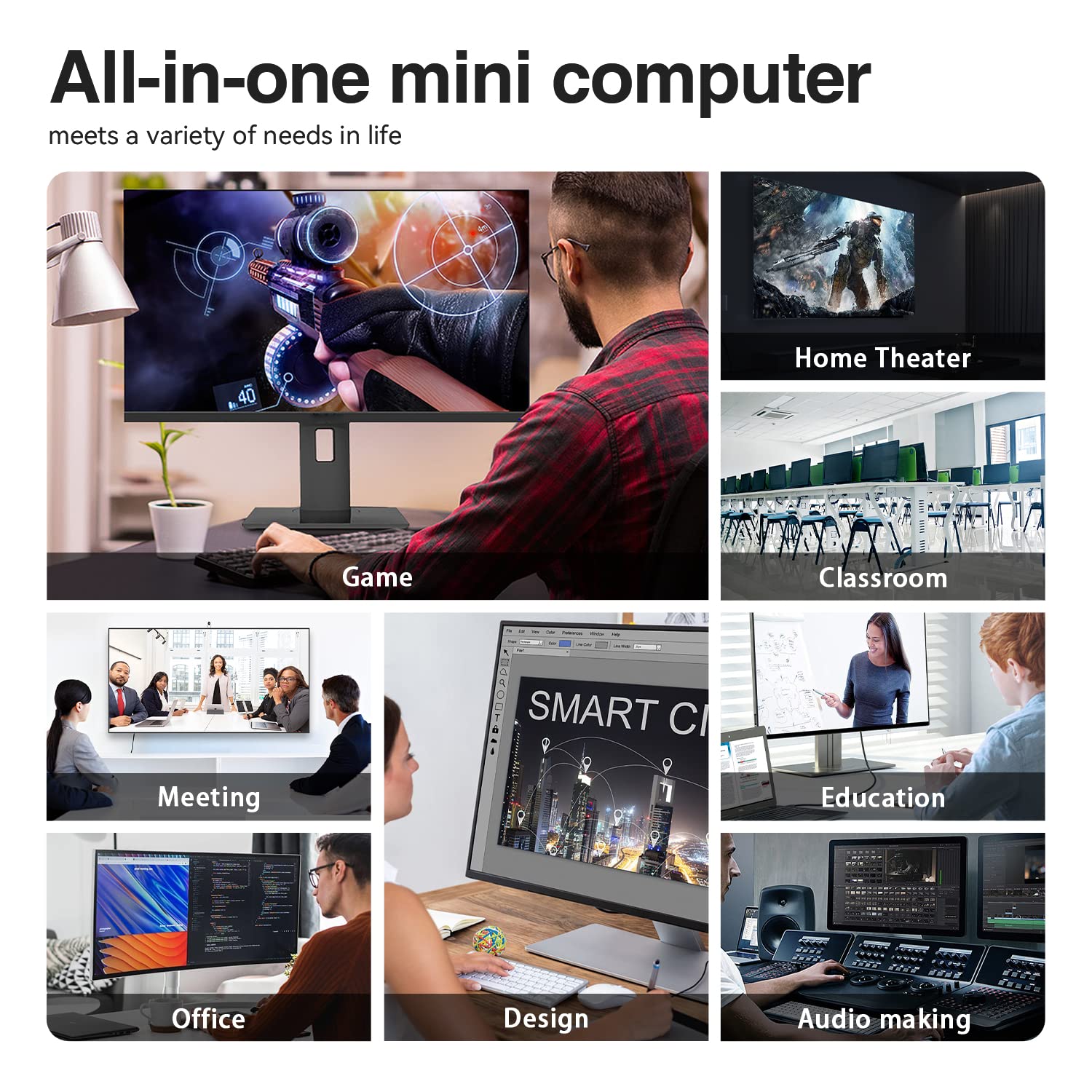 TRIGKEY 6 Core 12 Thread Mini Computer Desktop PC Ryzen 5 5560U(Up to 4.0GHz) 16G DDR4 3200MHz+500G NVME 2350MB/S SSD 15W TPD Micro PC | 6Core 1600MHz HD Graphics | WiFi-6 | BT 5.2 | HDMI +DP| Type-C