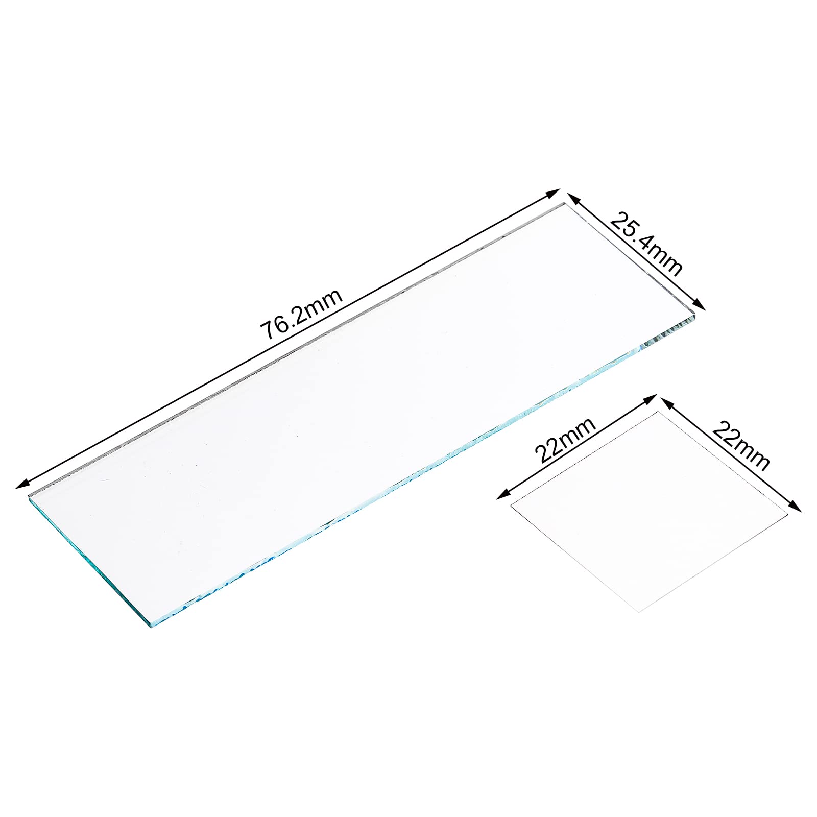 ZENFUN 300 Pcs Microscope Slides and Covers, Blank Glass Slides for Microscope Set - 300 Slides, 300 Coverslips, for Microscopy Experiments and Analysis, Education