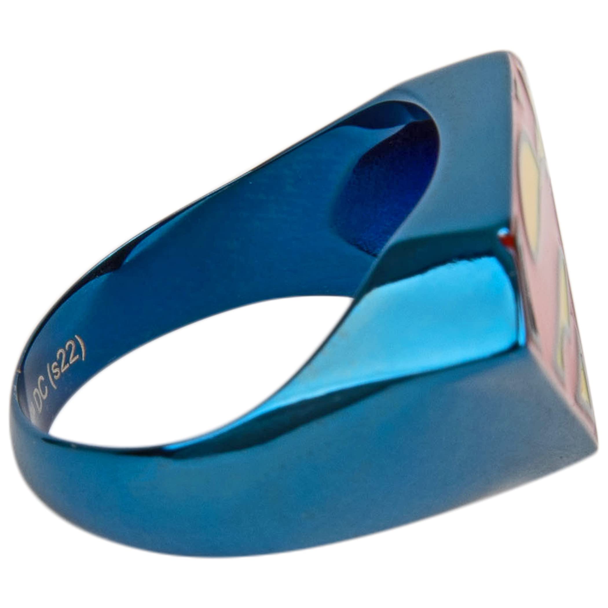 Superman Symbol Blue Power Ring (Size 13)