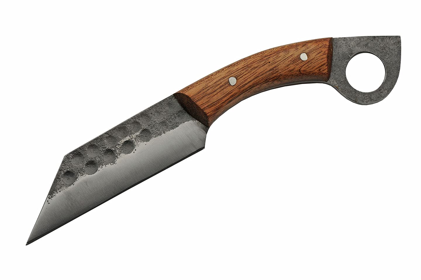 Szco Supplies 9.5β Full Tang Wood Handle Seax Blade Hunting Knife with Sheath, Brown (HS-4442)
