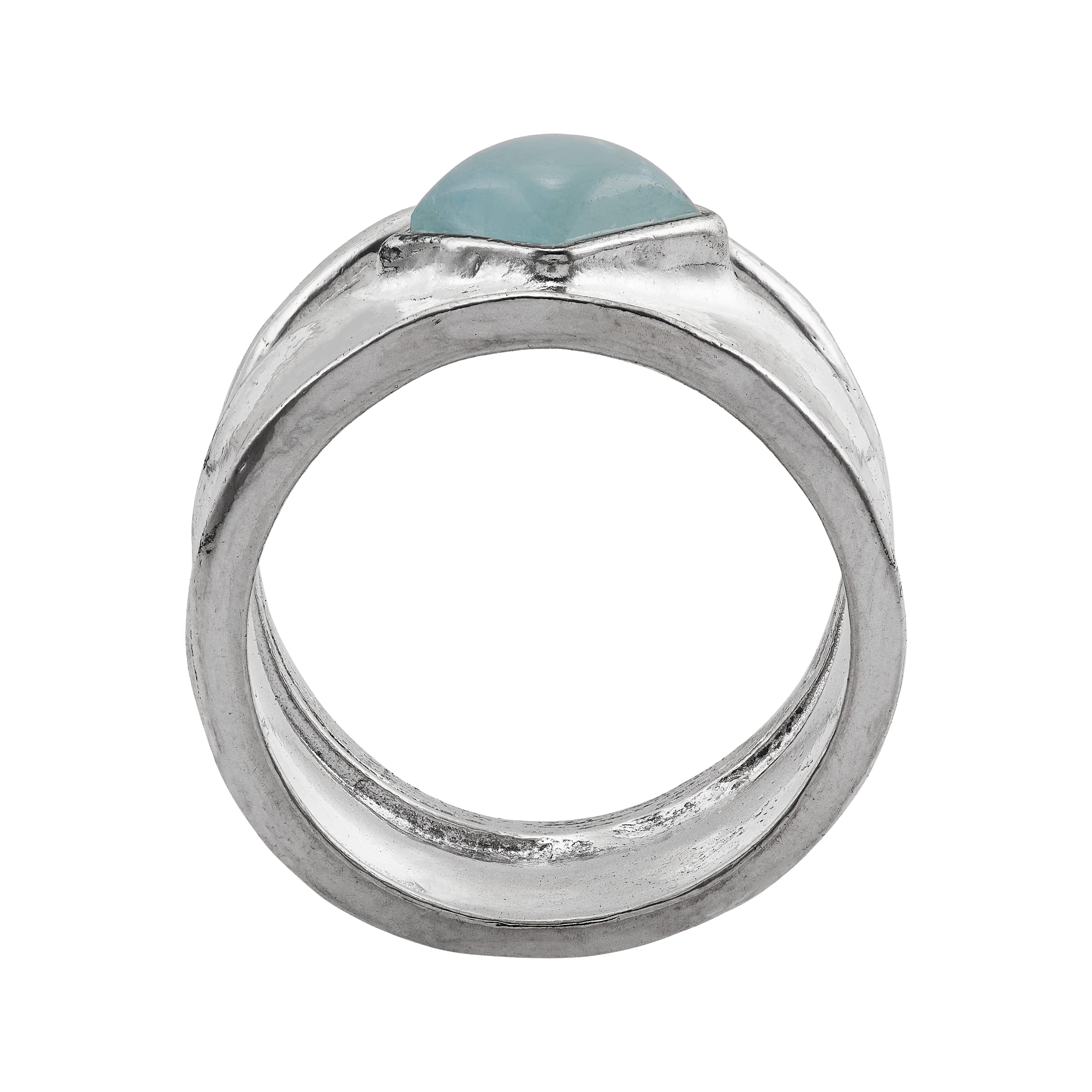 Silpada 'Marine Life' Aquamarine Ring in Sterling Silver, Size 8, Size 8