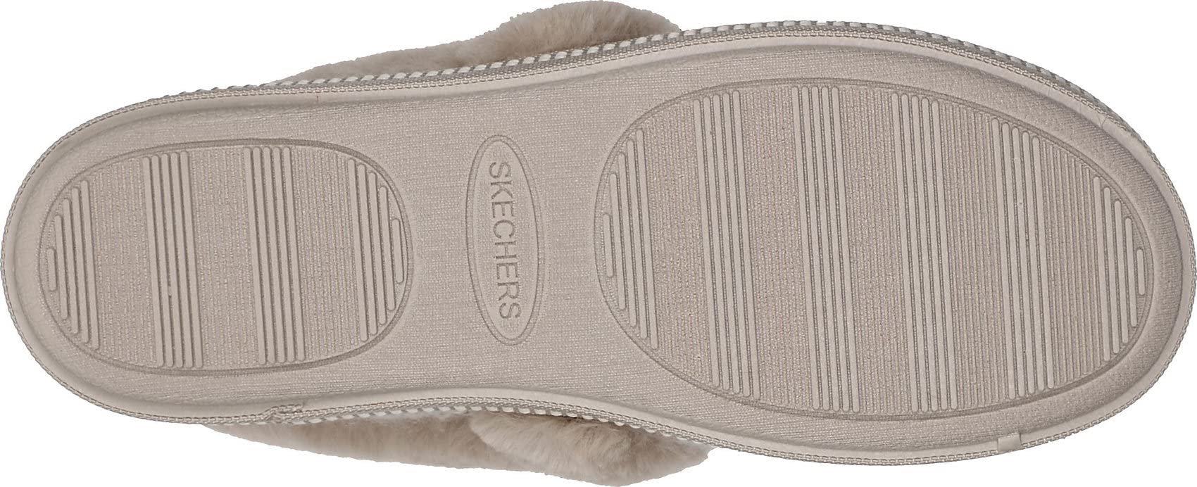Skechers Women's Cozy Campfire-Lazy Sundaze Slipper, Taupe Multi, 7.5