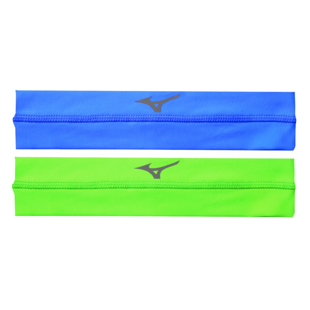 Mizuno Viktory Headbands, Diva Blue/Electric Green, One Size