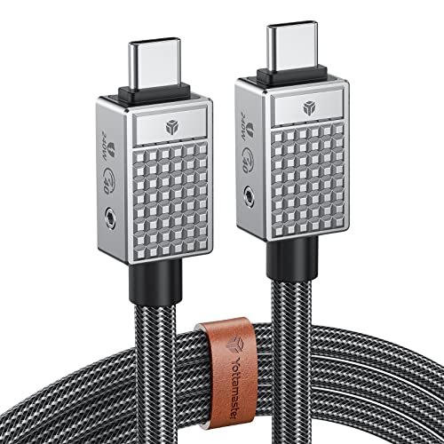 Yottamaster USB C to USB C Cable 240W, USB 4 Cable 1.64ft for Thunderbolt 3/4 Supports 40Gbps Data Transfer, Single 8K/Dual 4K Displays (1.64ft/0.5m)