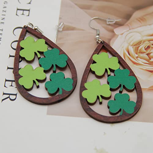 St. Patrick's Day Women's Earrings Irish Holiday Earrings Female Green Earrings Jewelry (B)