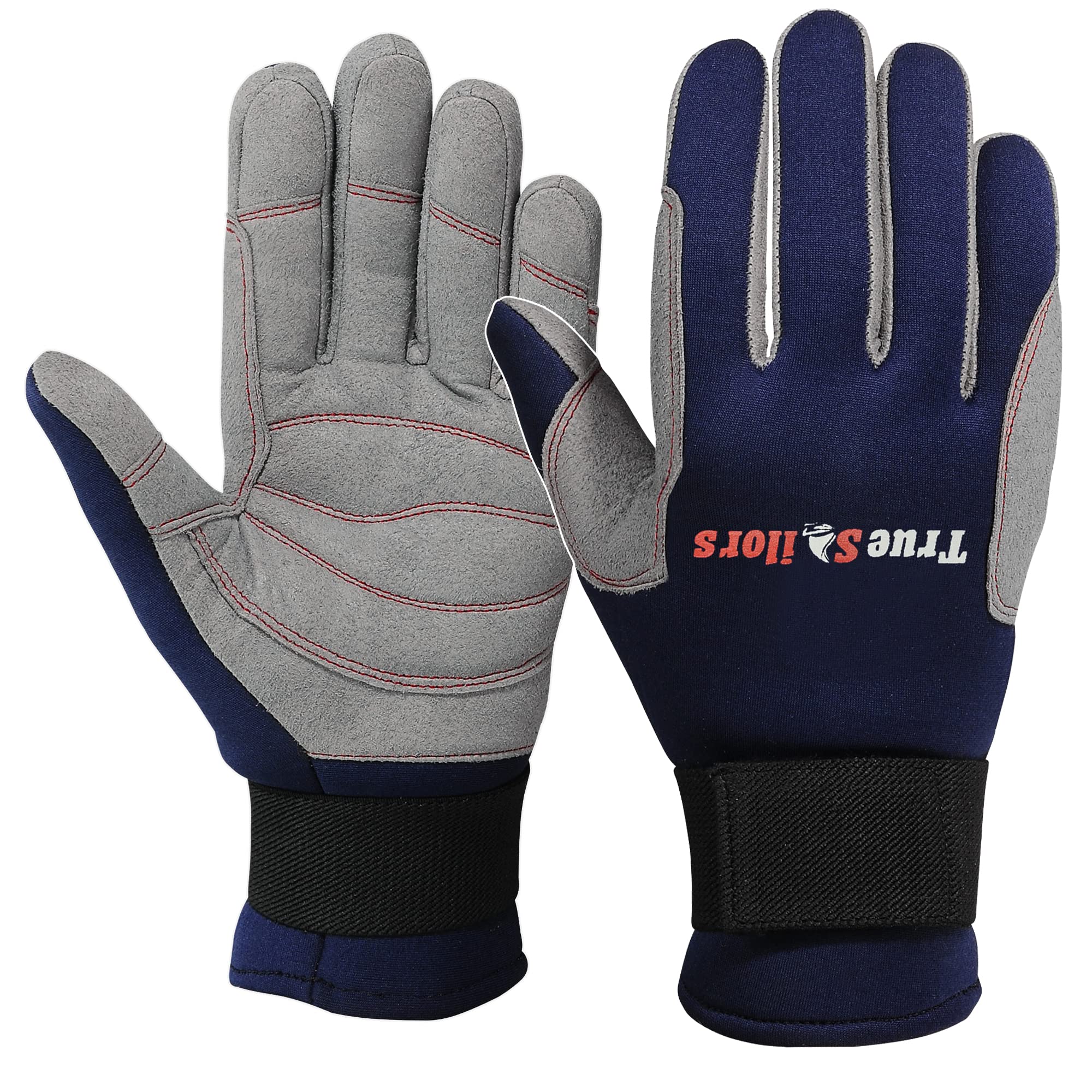 MRX BOXING & FITNESS Winter Men Sailing Gloves Full Fingers All Weather Gripping Gloves (Large)