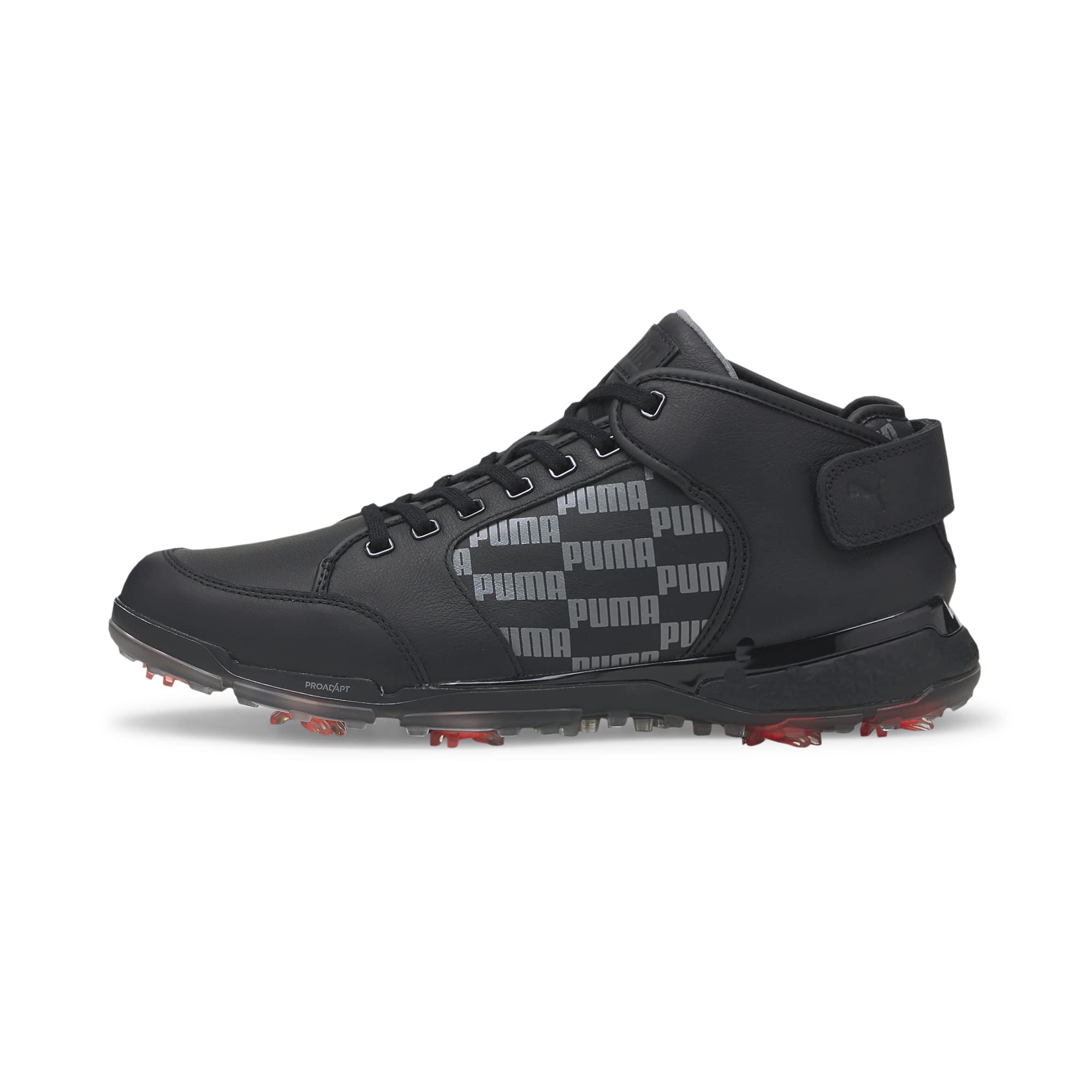 Puma Men's Proadapt Delta Mid Golf Shoe, Black-Quiet Shade, 11