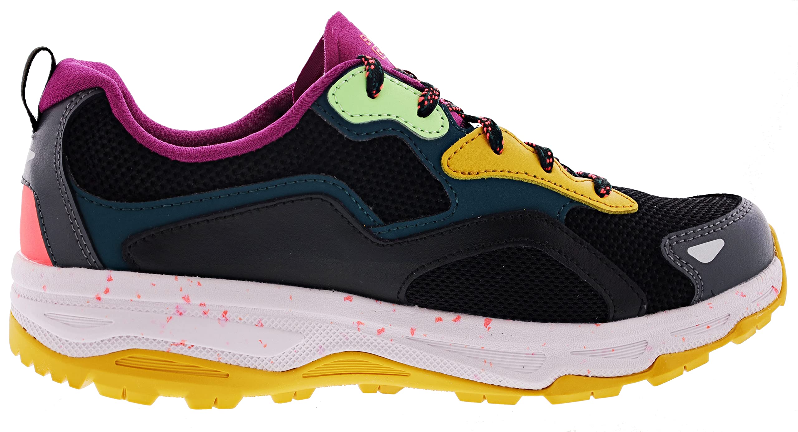 Skechers Women's Go Run Trail Altitude-Backwoods Trail Running Shoes, Black/Multi, 7M