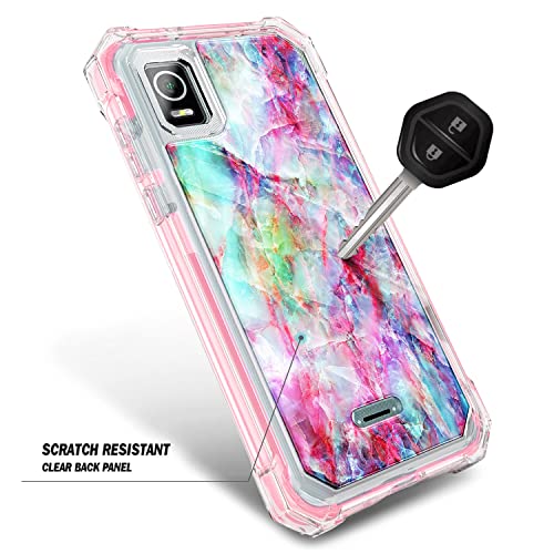 NZND Designed for Alcatel TCL 30Z (T602DL) Case, TCL 30 LE Phone Case with [Built-in Screen Protector], Full-Body Protective Shockproof Rugged Bumper Cover (Fantasy)