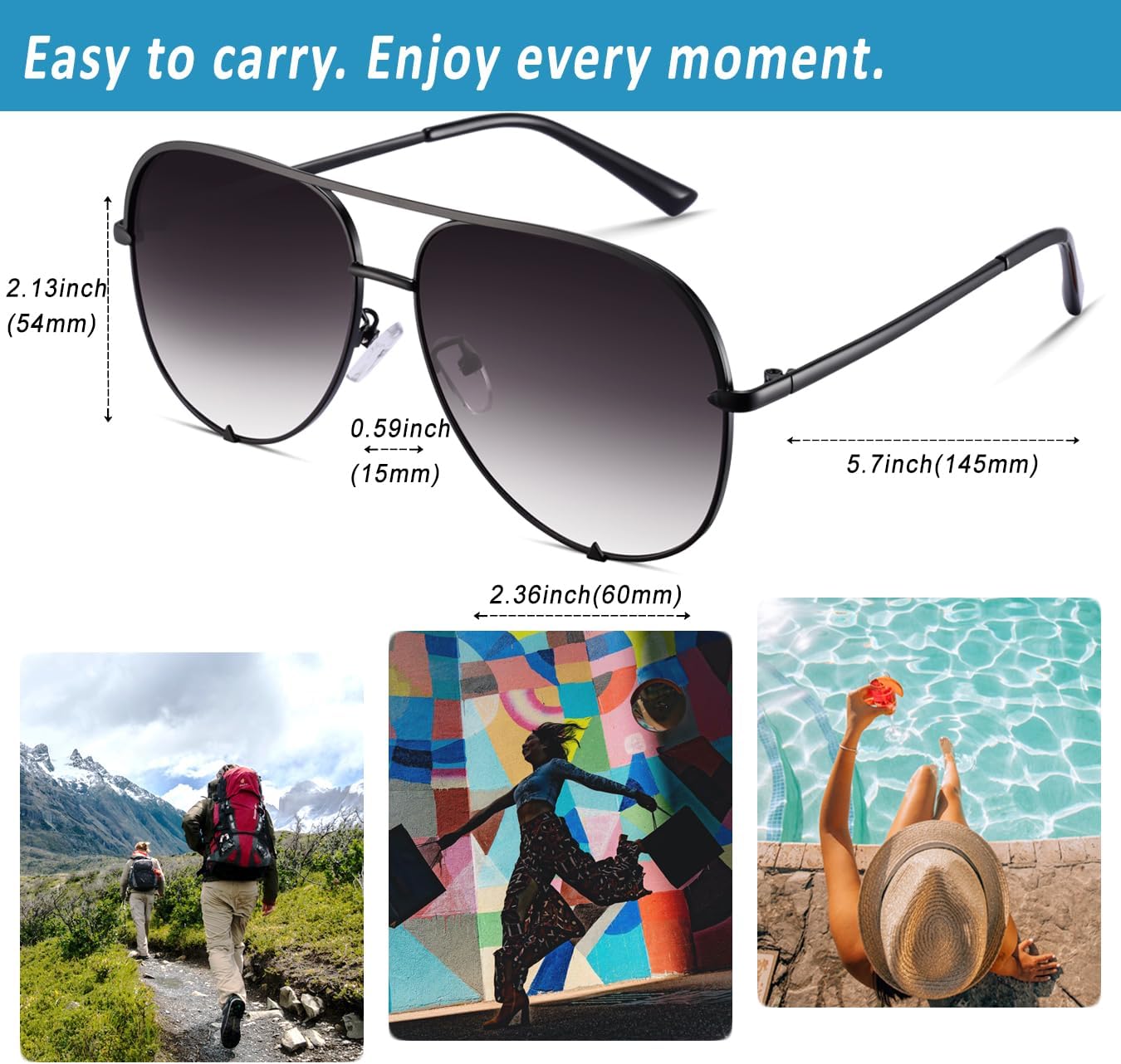 Mirrored Aviator Sunglasses For Men Women Fashion Designer UV400 Sun Glasses