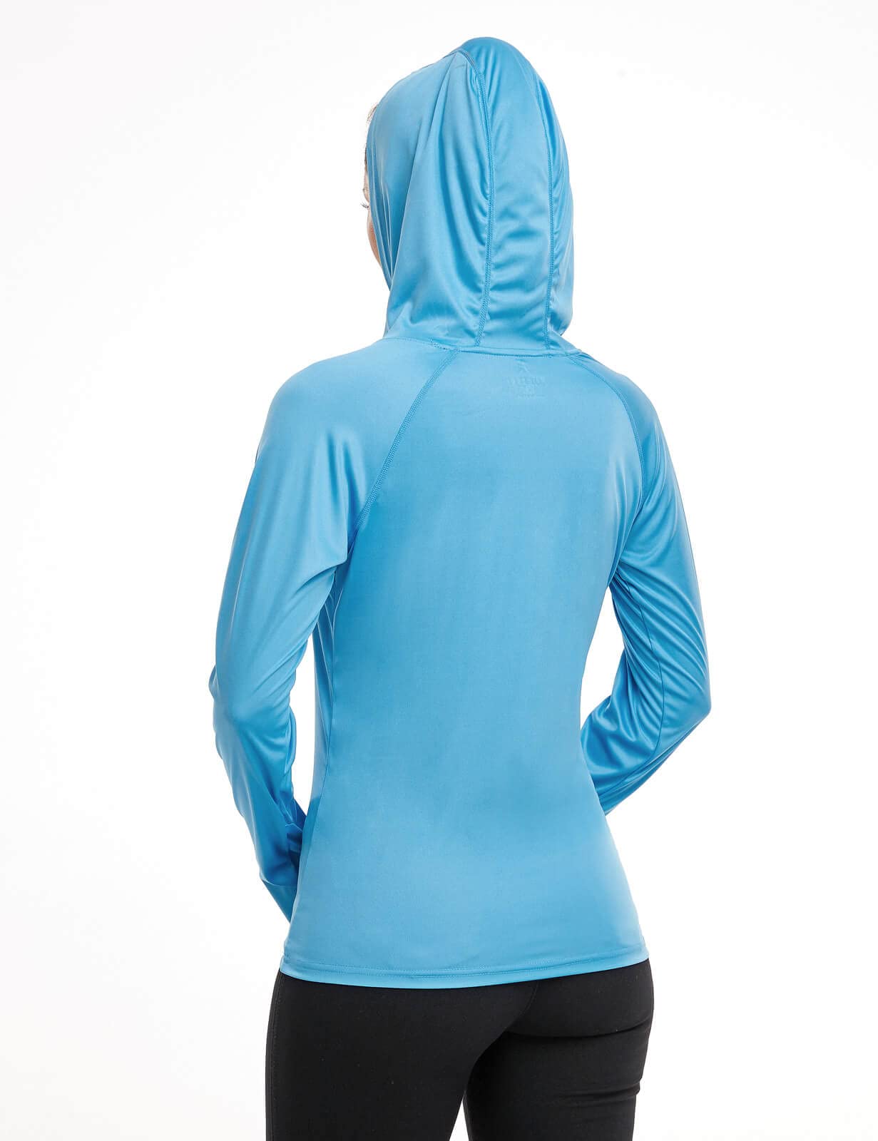 PRIESSEI Women's UPF 50 Sun Protection Shirts Long Sleeve Hoodie UPF Clothing Blue XL