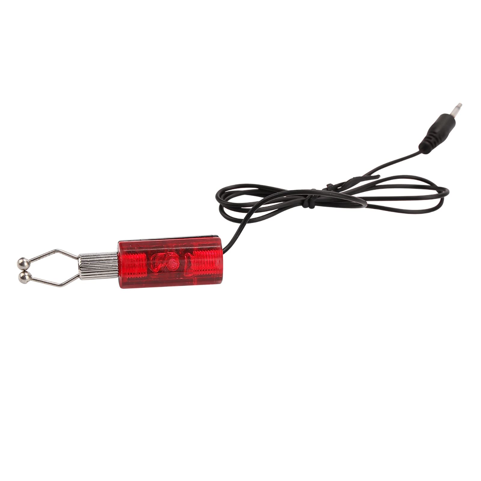 Yeuipea Fishing Tackle Fishing Bite Indicators,Fish Bite Alarm LED Illuminated Indicators Chain Hanger Fishing Tool Tackle Accessory(Red)