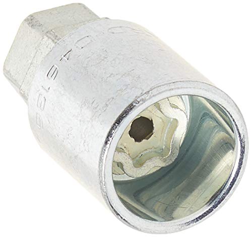 MCGARD 24157 Chrome Cone Seat Wheel Locks (M12 x 1.5 Thread Size) - 4 Locks / 1 Key