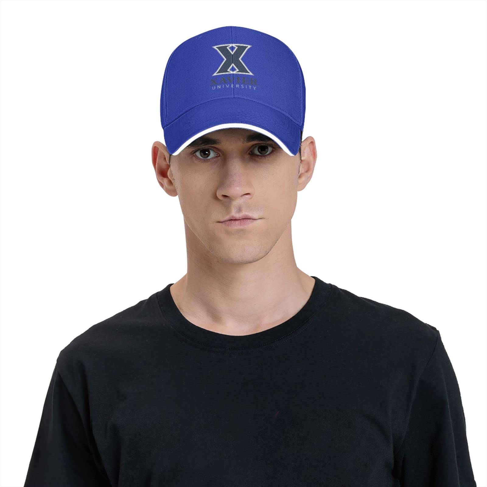 Xavier University Sandwich Cap Unisex Classic Baseball Capunisex Adjustable Casquette Dad Hat Blue