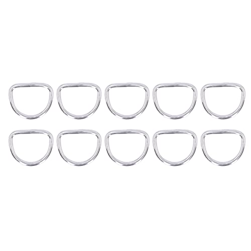 Stainless Steel Pad Eye D-ring Tie Down Anchor 10pcs Marine Grade D Ring Stainless Steel 316 Welded Seamless Boat Accessories 4x30x22mm