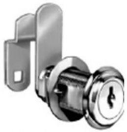 National Cabinet Lock C8060-14A-KA Cam Lock, 1-3/4" Cylinder Length, Bright Nickel Finish - Keyed Alike