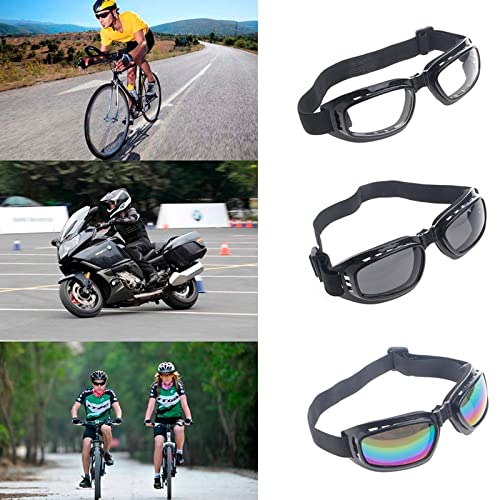 Snowboard Goggles Foldable Safety Goggles Ski Snowboard Motorcycle Eyewear Glasses Eye Protection 2021 New Ski Goggles (Color : A)