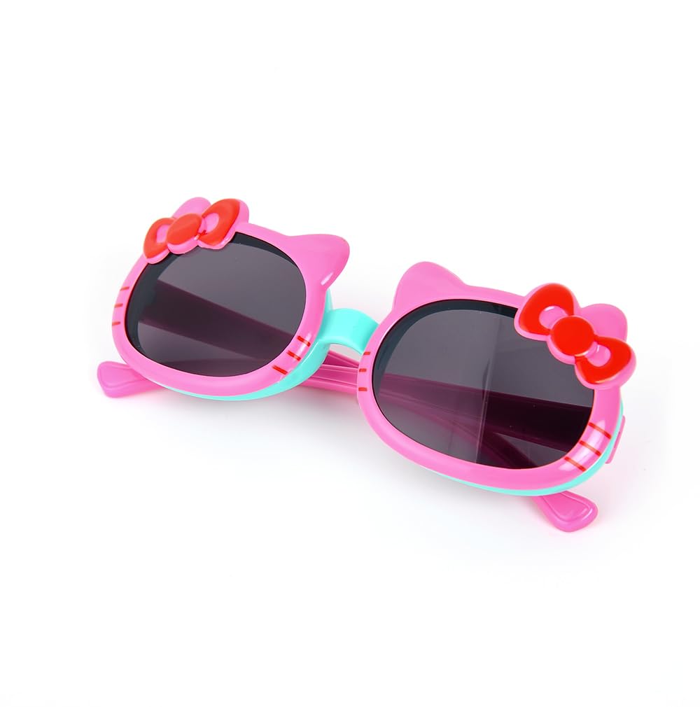 VNSPORT Kitty Cat Polarized UV Protection Sunglasses for Girls, Birthday Gift for Hello, Kitty Fans