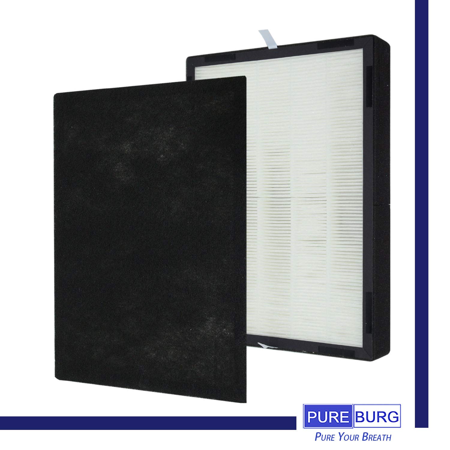 PUREBURG HP700 Replacement True HEPA Filter Set Compatible with Hunter H-HF700-VP H-PF700 Fits Hunter HP700 Medium Console Air Purifier