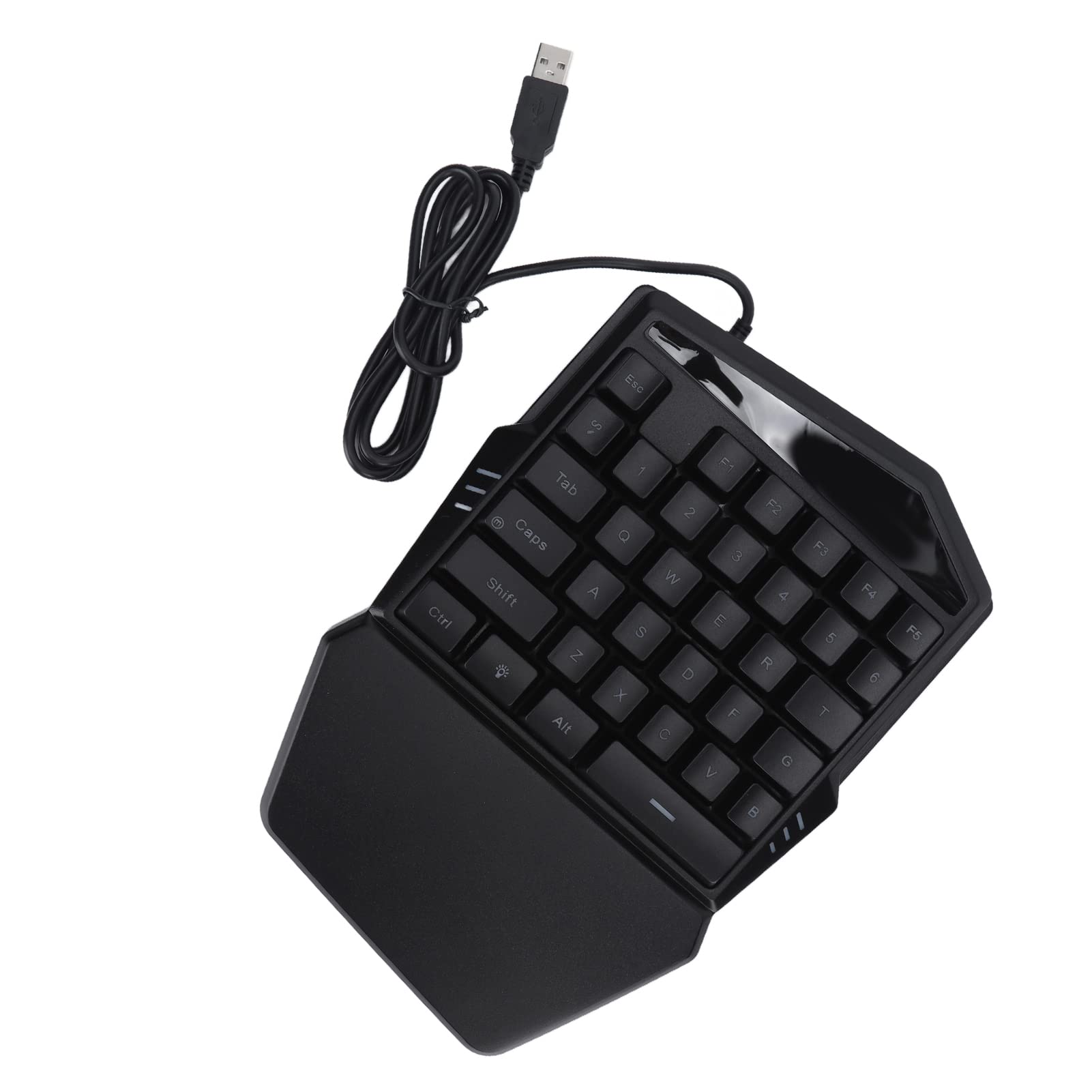 Zyyini One Hand Keyboard, USB Wired, RGB Backlit, Mini Half Keyboard, 35 Keys, 3ms Response time, Ergonomic Design, Plug and Play, for Gaming
