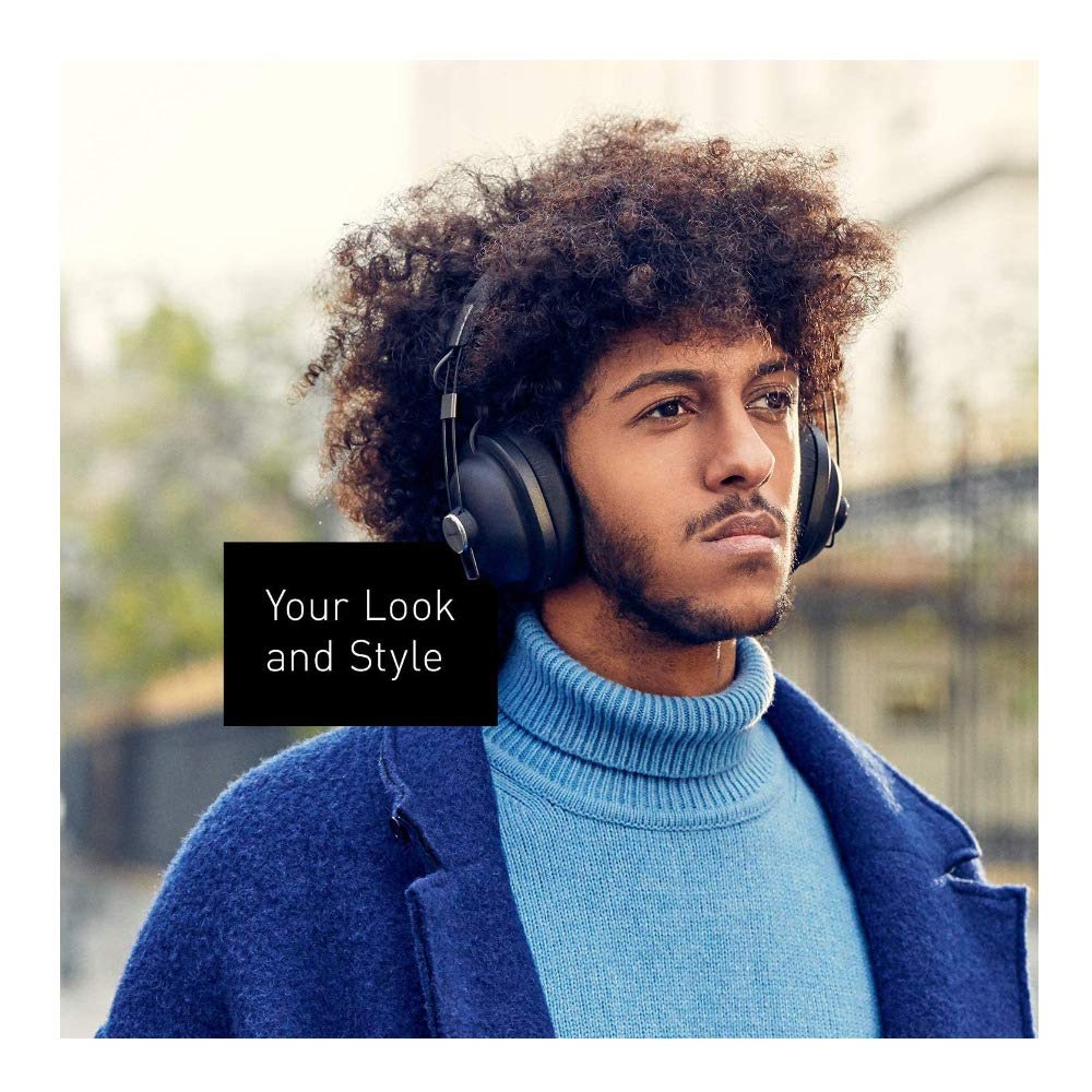 Panasonic Retro Noise Cancelling Bluetooth Wireless Headphone with Voice Assist, Microphone, Deep Bass Enhancer, 24 Hours Playback -RP-HTX90N-K (Black)