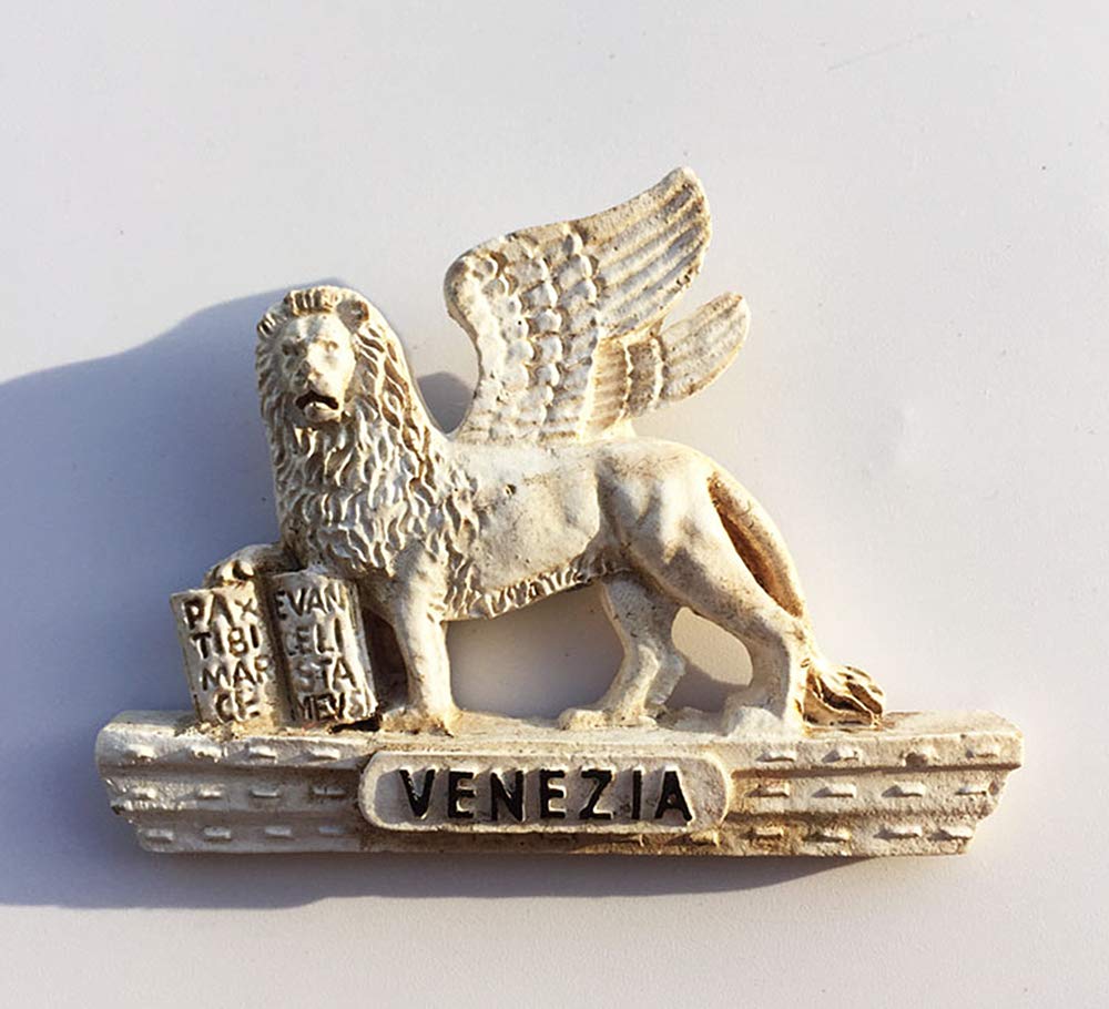 Winged Lion of Venice Italy 3D Fridge Magnet Travel Souvenir Gift Collection Home Kitchen Decoration Magnetic Sticker Venezia Refrigerator Magnet