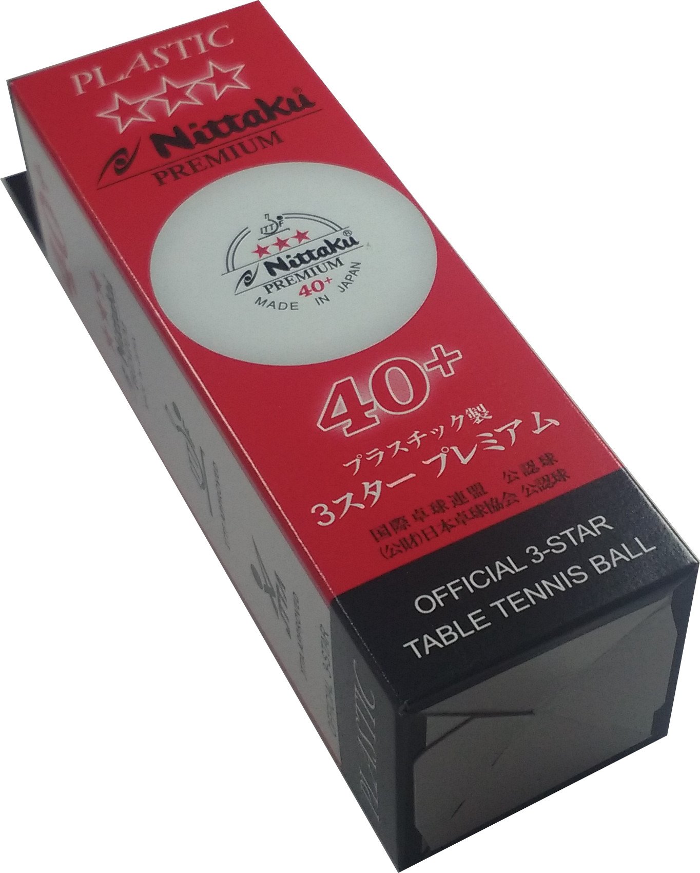 Nittaku 3-stars Premium 40+ Table Tennis Ball (Pack of 6)
