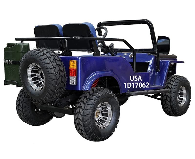 VITACCI GR2-125cc GoKart with Windshield 125cc Semi Auto Youth Jeep Go-Kart with Reverse (Green Color)