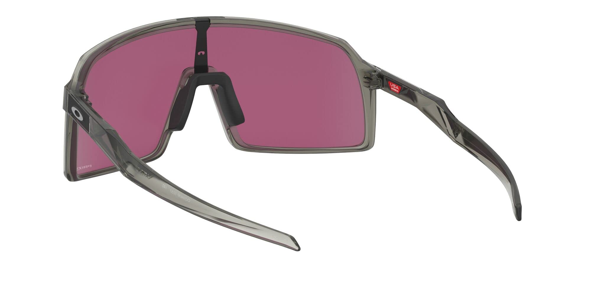 Oakley Men's OO9406 Sutro Rectangular Sunglasses, Grey Ink/Prizm Road Jade, 37 mm