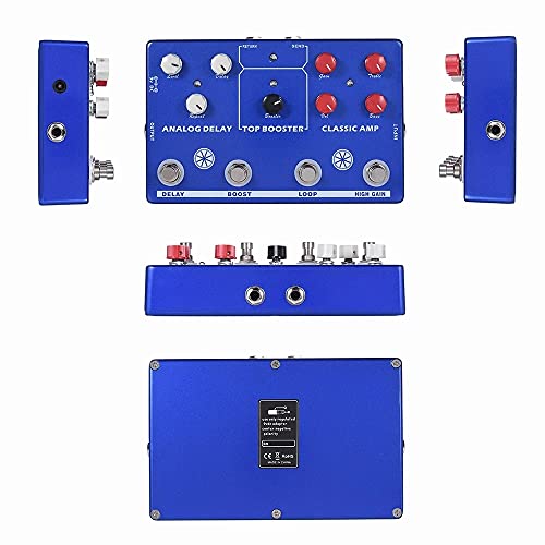WYFDP Multi-Effects 4-in-1 Guitar Effect Pedal Tone MAKESTATON Guitar Pedal Processor Classic AMP Booster Analog Delay Guitar Accessor