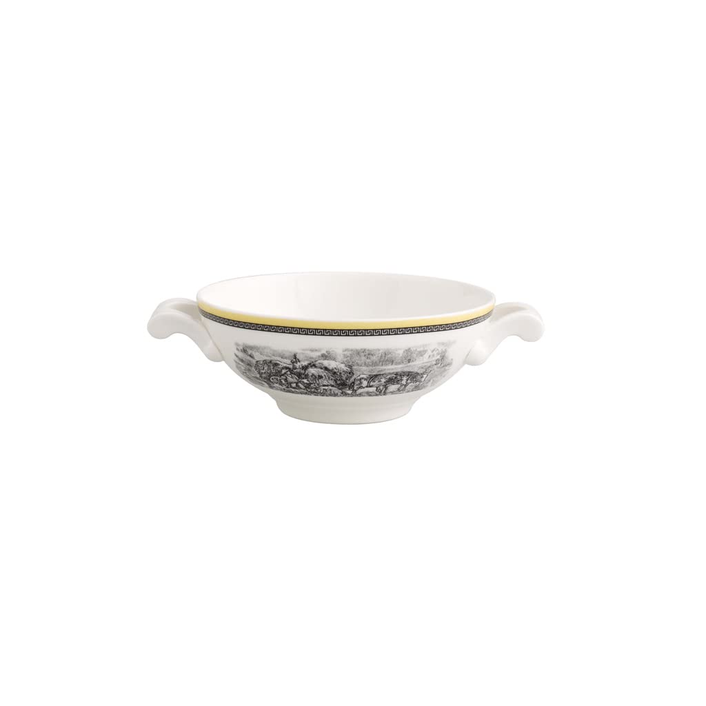 Villeroy & Boch Audun Ferme Soup Cup, 400 ml, Premium Porcelain, White/Multicolour