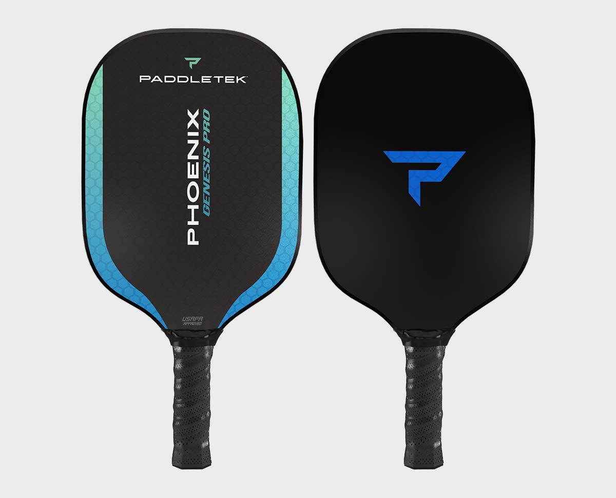 Paddletek Phoenix Genesis Pro - Professional Pickleball Paddles with Honeycomb Core β SRT Pro PolyCore & Fiberglass Epoxy Surface - High Tack Performance Grip β 7.8 oz to 8.2 oz β USAPA Approved