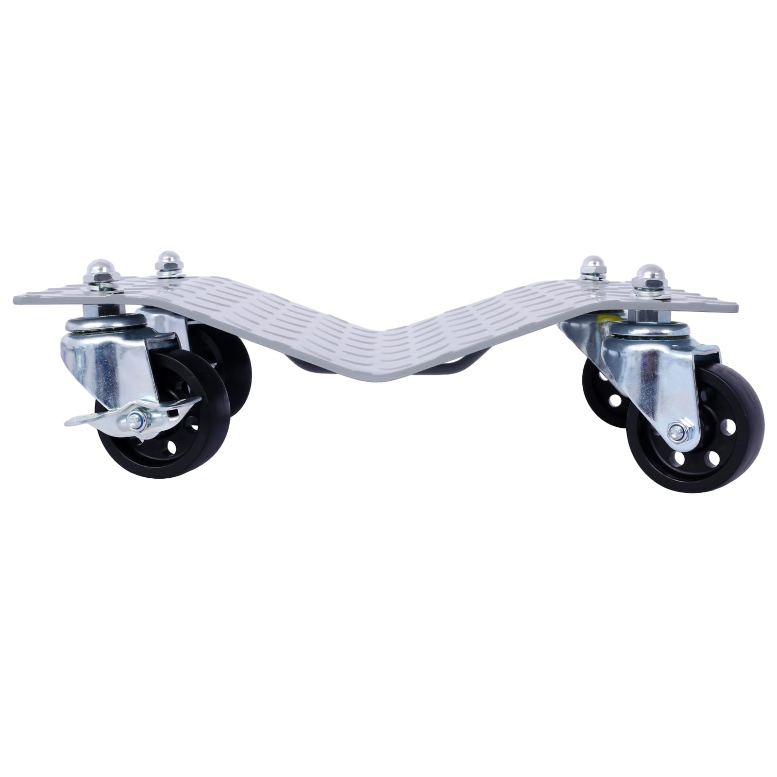 Miscoos Car Dolly, Heavy Duty Wheel Dolly,4 Tire Wheel Dolly Car Stakes 6000lbs Capacity,Gray