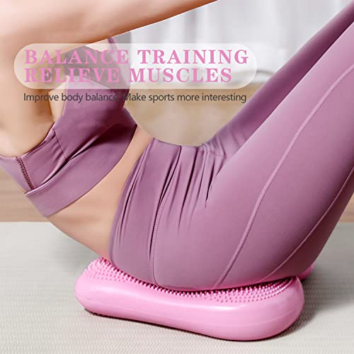 Mini Air Stepper Fitness Stair Stepper Household Inflatable Balance Trainer Multi Function Balance Stepper for Gym Office Home (Green)