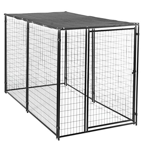 Lucky Dog Modular Box Kennel w/Roof and Cover (6'H x 10'L x 5'W); 207 lbs
