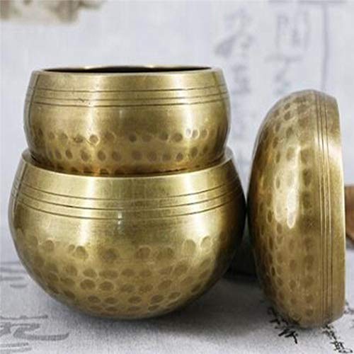 TJLSS Meditation Singing Bowl Buddhist Tibetan Chanting Yoga Bowl Buddhist Sound Copper Bowl (Size : 8.5cm)