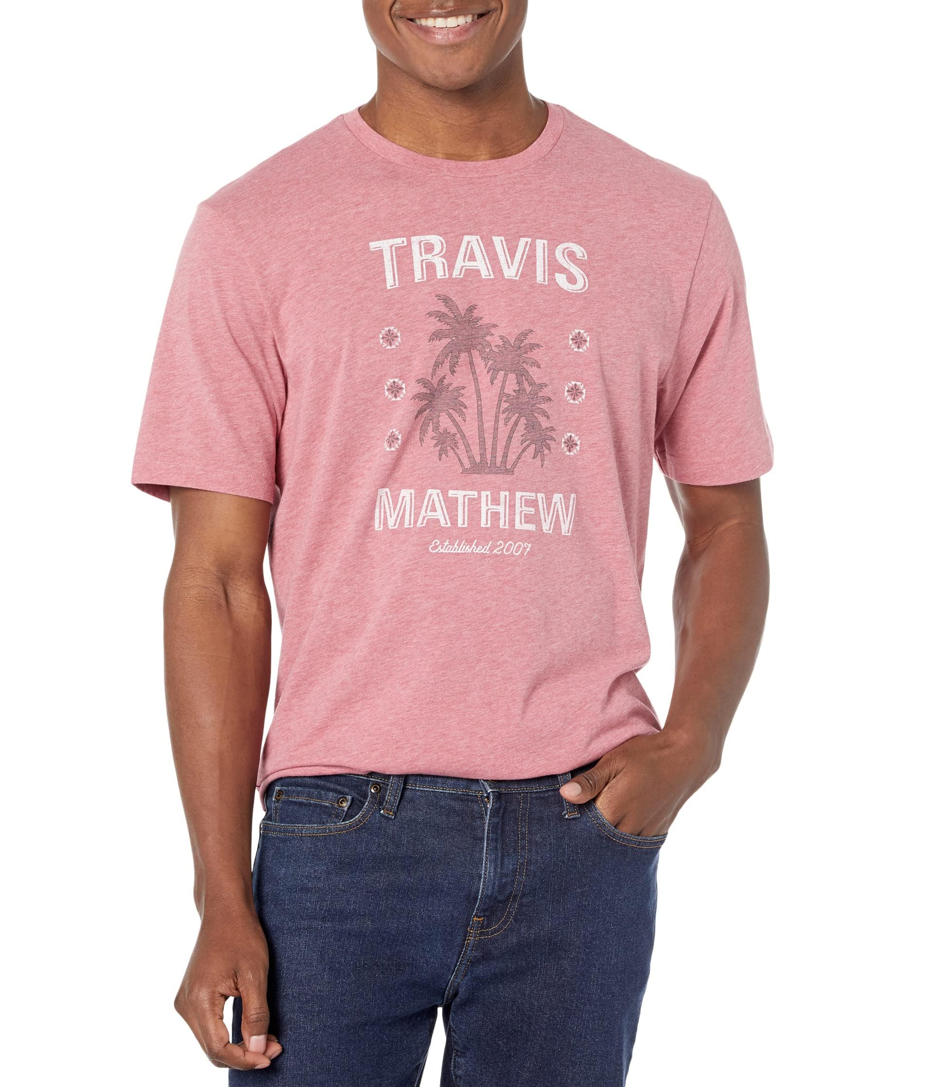 TravisMathew Feeling Loco Heather Earth Red LG