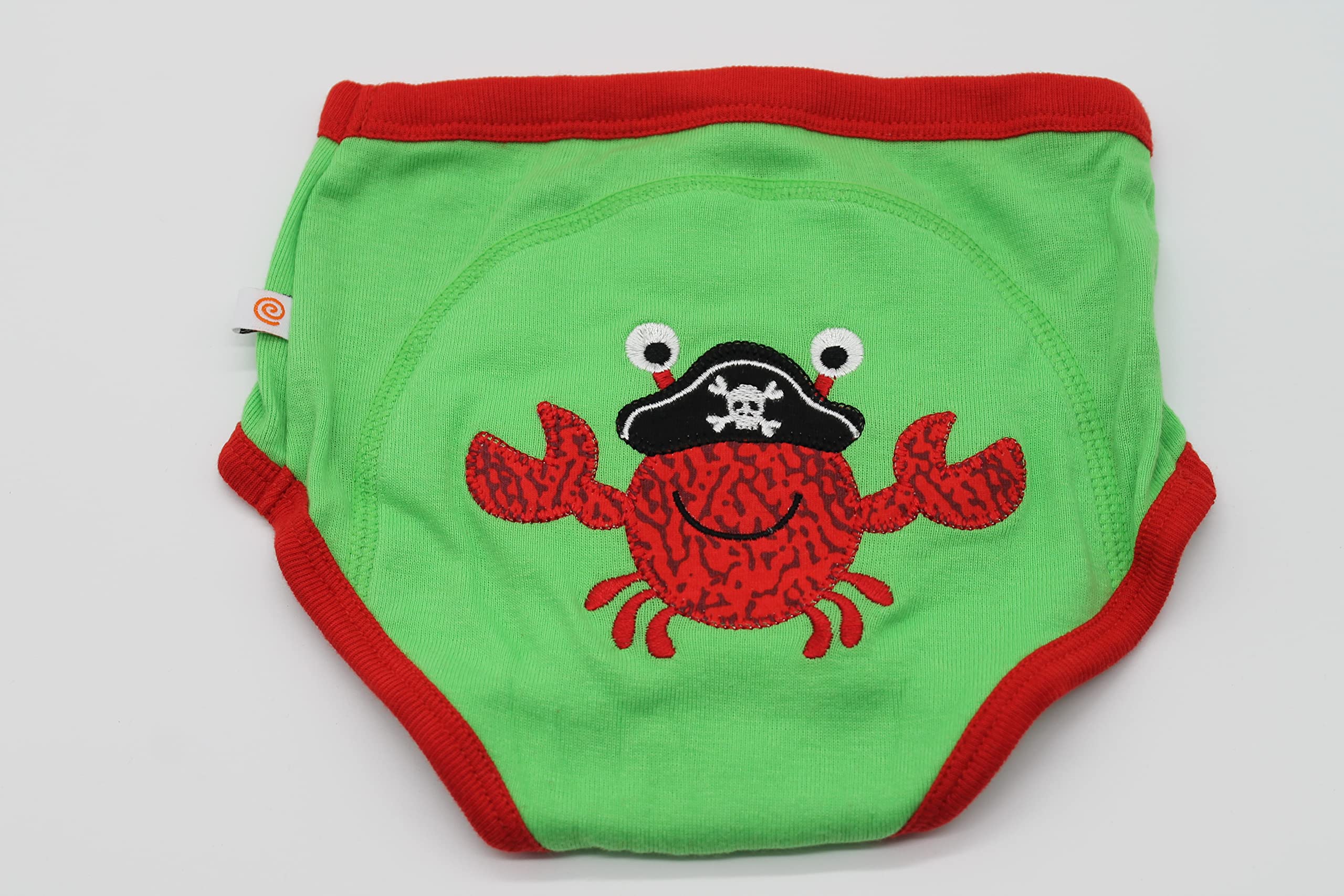 ZOOCCHINI Potty Training Pants Unisex, Organic, Pirate Character, Absorbent, Soft and Comfortable Training Underwear for Boys 2-3Years (Pack of 3)