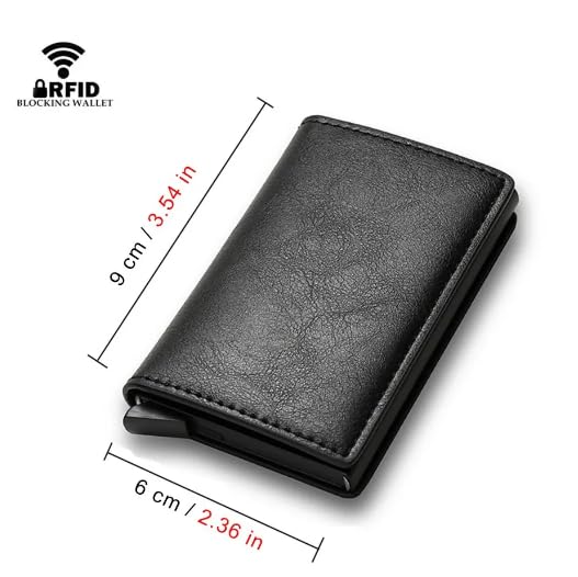 Smart Card Clip Wallet with Durable One-Press, Quick-Access Card Holders, Integrates Cutting Edge Tracking & RFID Blocking Technology
