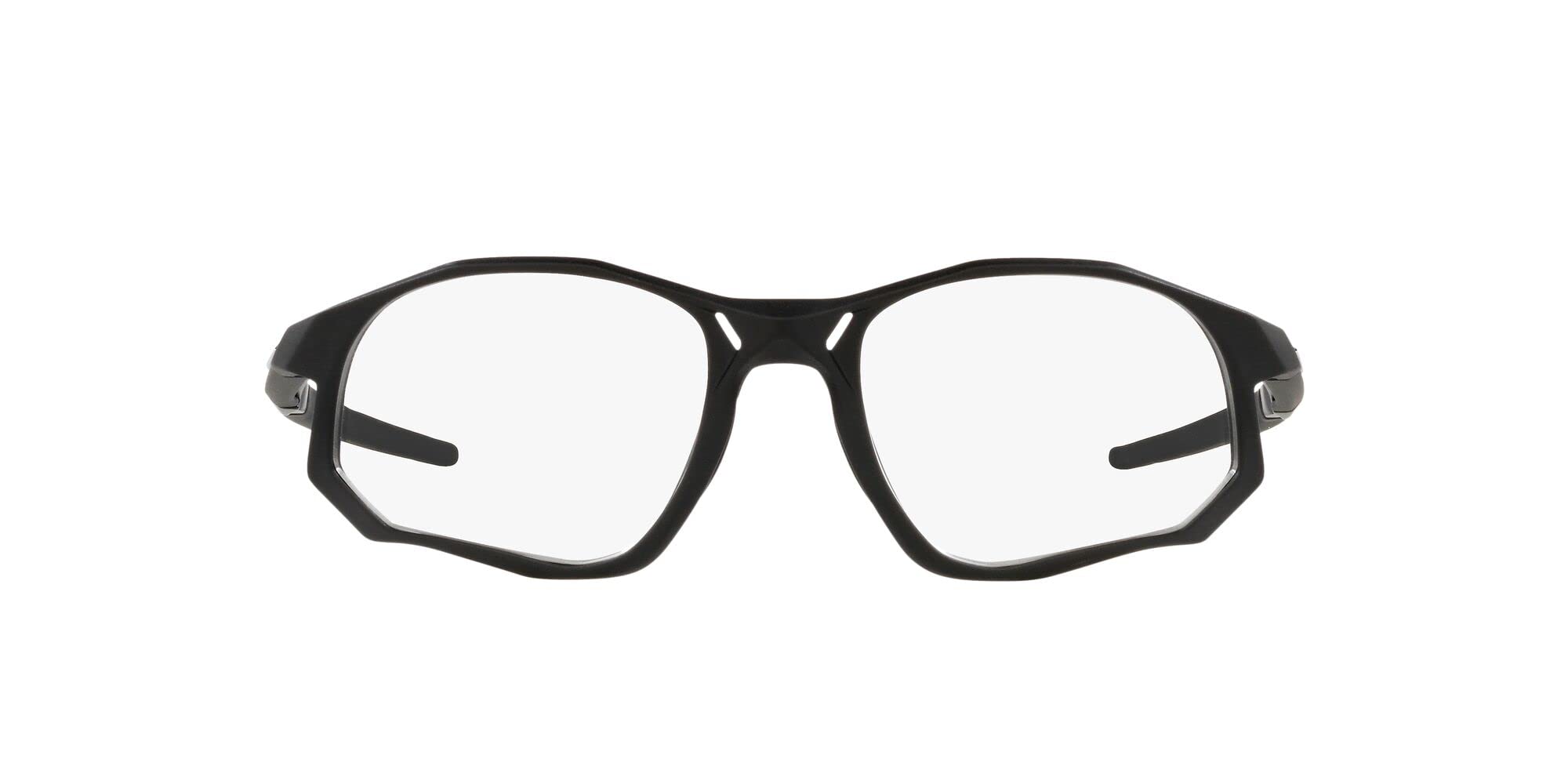 Oakley Men's Ox8171 Trajectory Rectangular Prescription Eyewear Frames, Satin Black/Demo Lens, 57 mm