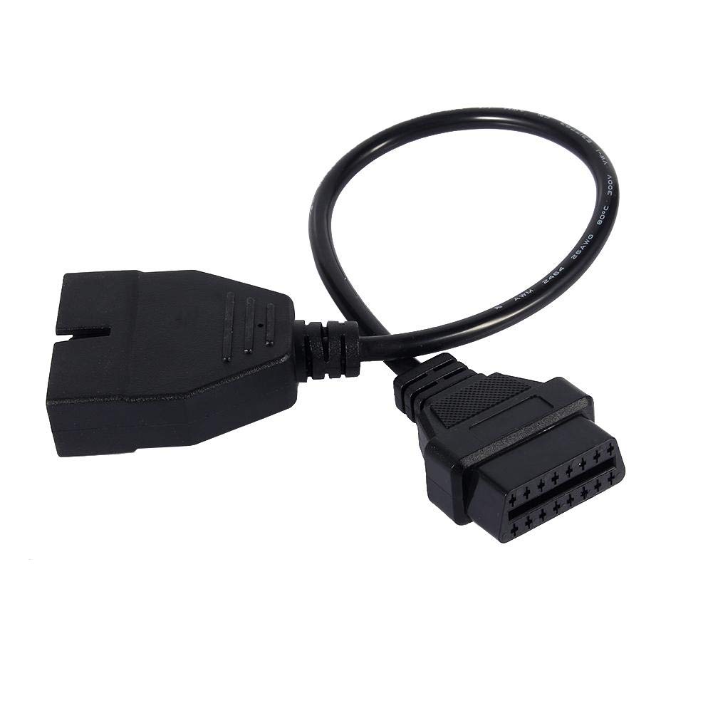 OBD1 12 Pins to OBD2 16 Pins, Diagnostic Tool Connector Adapter Cable for OBD1 12 Pins to OBD2 16 Pins